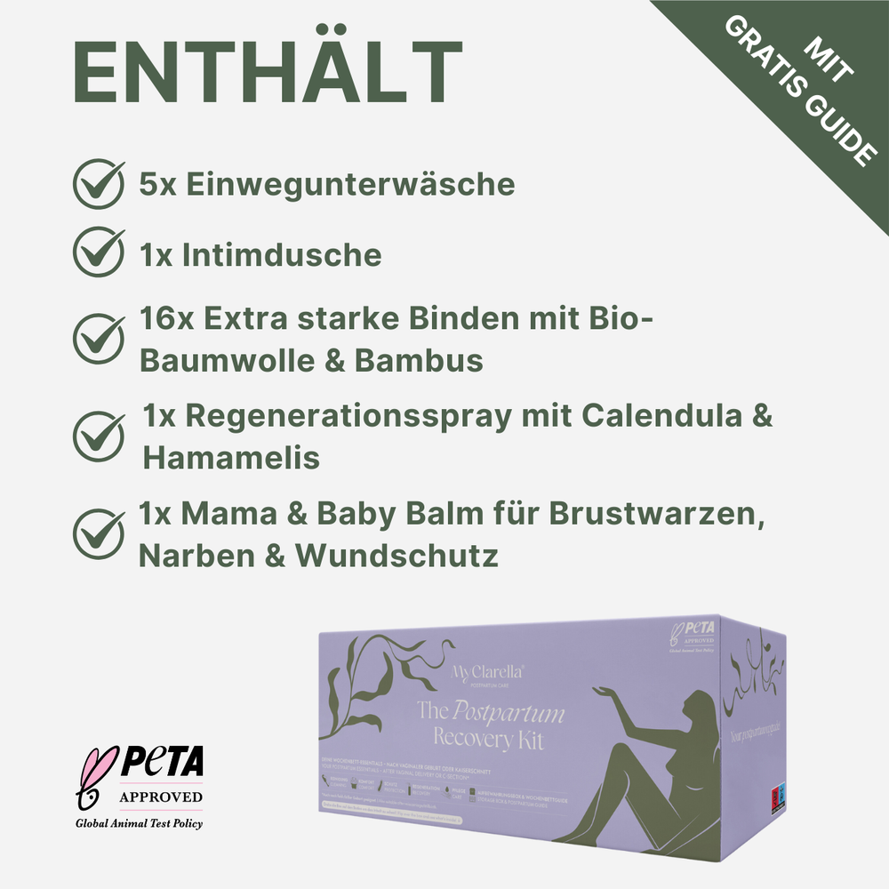 La caja postparto de mamá - Parto vaginal o abdominal - El kit de recu