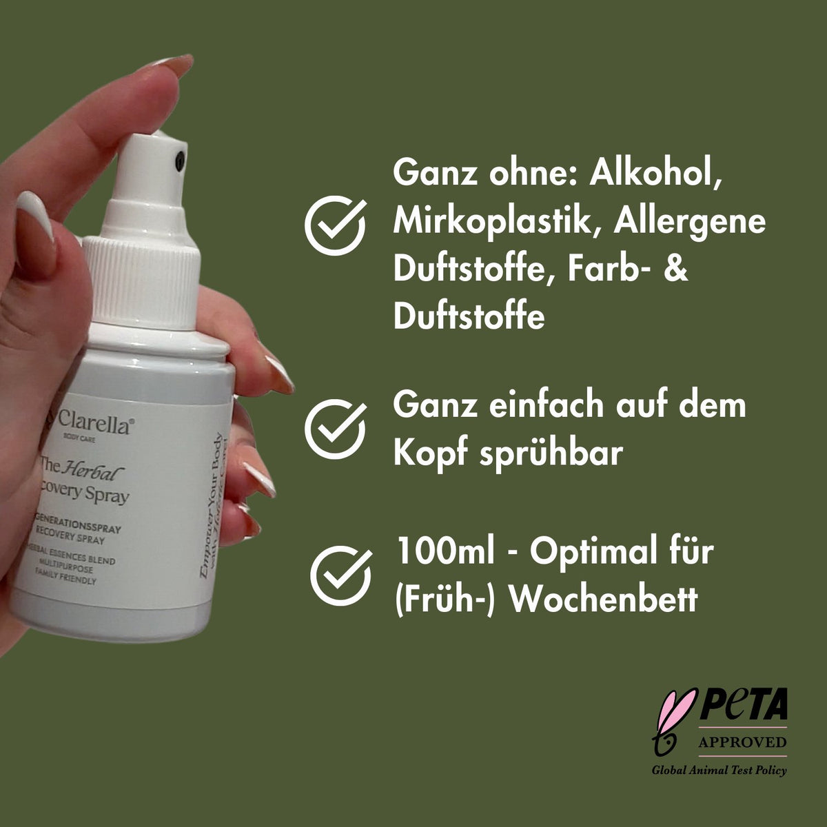 Regenerationsspray / Intimpflege mit Calendula & Hamamelis - The Herba
